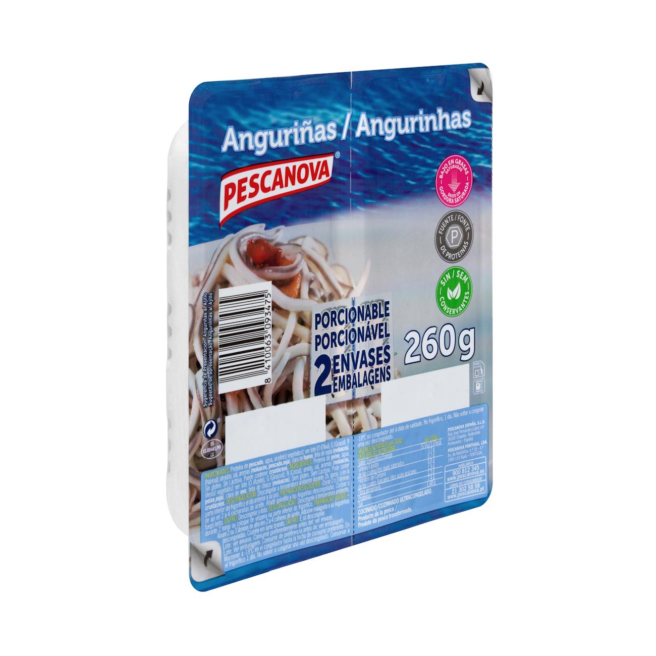 Anguriñas de surimi Pescanova ultracongeladas