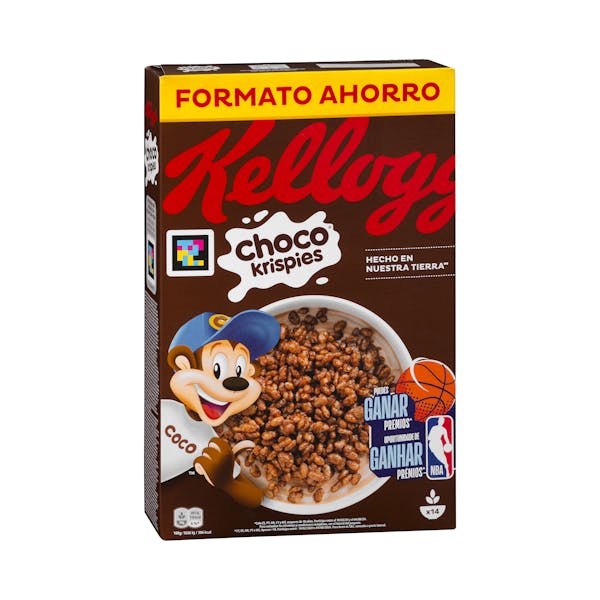 Cereales de arroz inflado Choco Krispies Kellogg's con chocolate ...