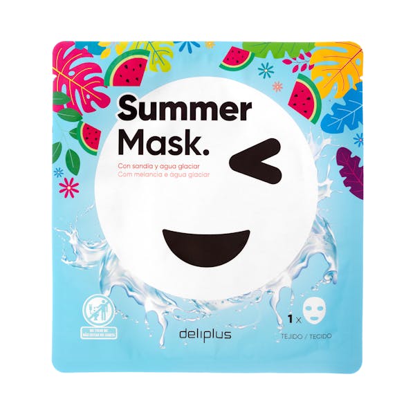 Mascarilla facial Summer Mask Deliplus con sandía y agua glaciar ...