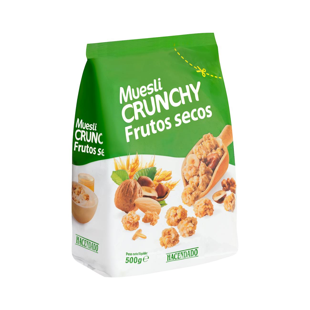 Muesli Crunchy Hacendado con frutos secos