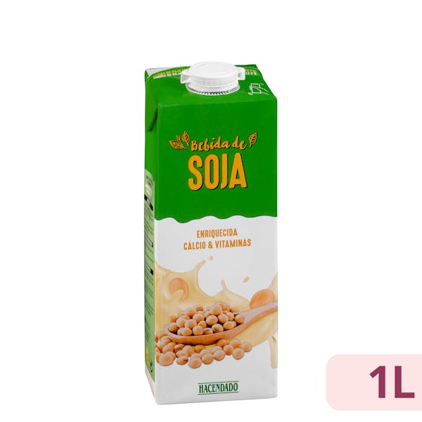 Bebida de soja con calcio y vitaminas Hacendado | Mercadona compra online