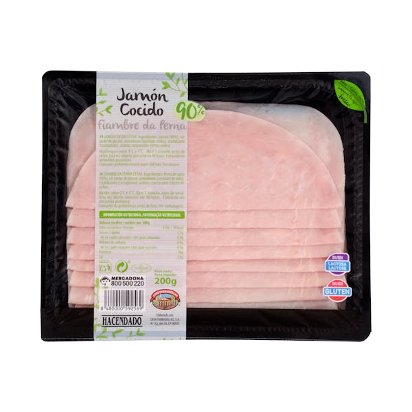 Jamón cocido Hacendado lonchas | Mercadona compra online