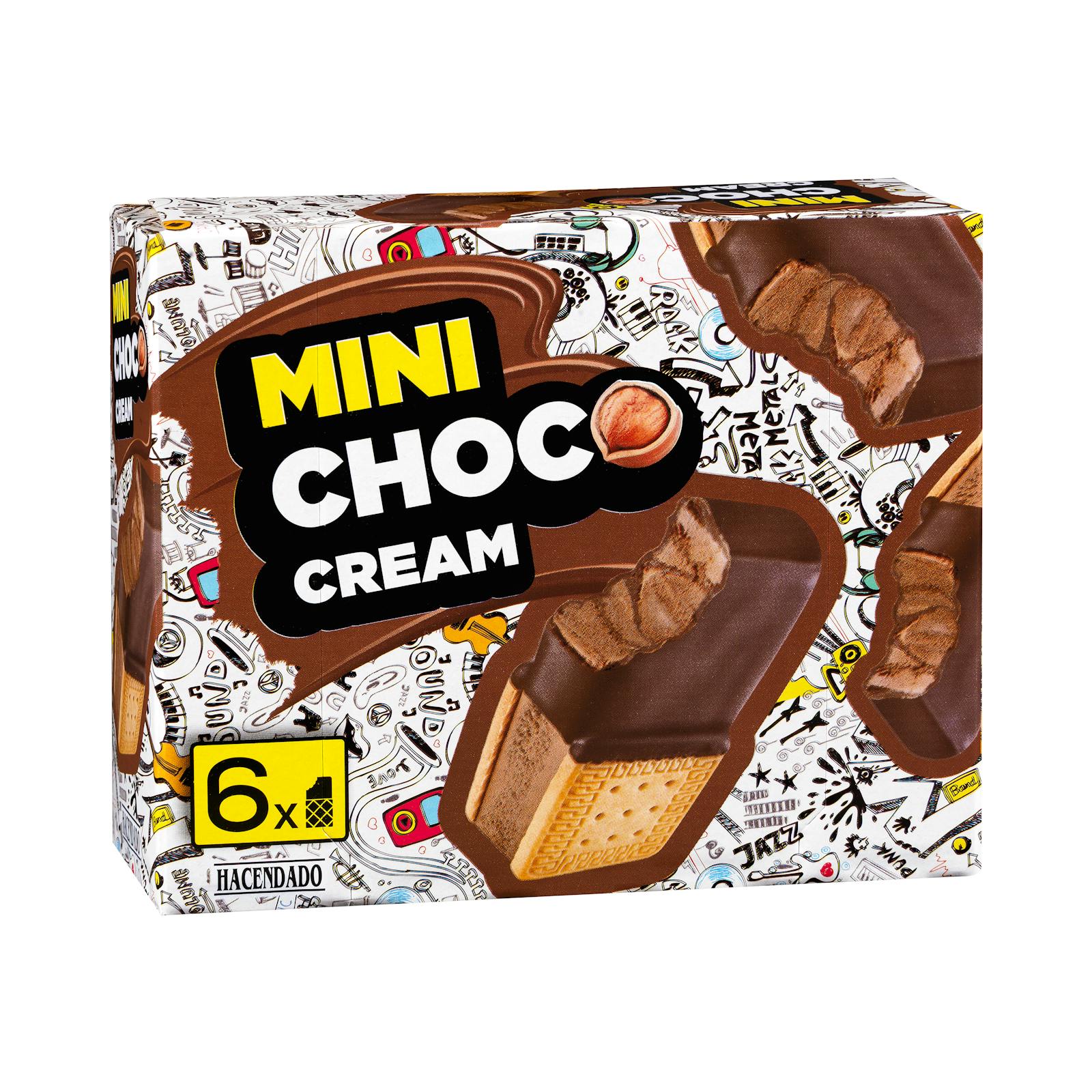 Helado mini sándwich choco cream Hacendado en Ahorramercado.com